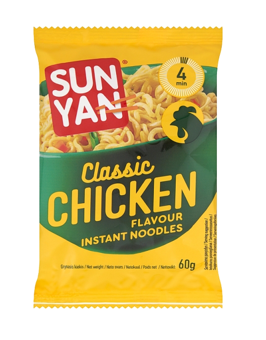 SunYan Classic instant tészta csirke 60g webshop | Online rendelés és ...