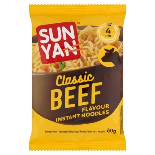 SunYan Classic instant tészta marha 60g webshop | Online rendelés és ...